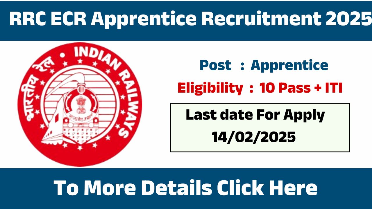RRC ECR Apprentice Recruitment 2025 Apply Online for 1154 Vacancies - MARU GUJARAT